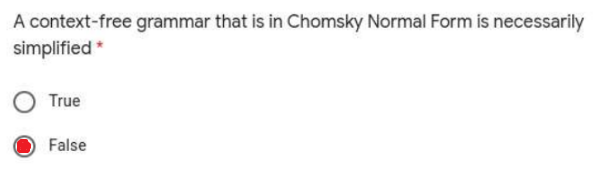 Solved A context-free grammar that is in Chomsky Normal Form | Chegg.com