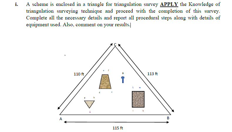 A scheme is enclosed in a triangle for triangulation | Chegg.com