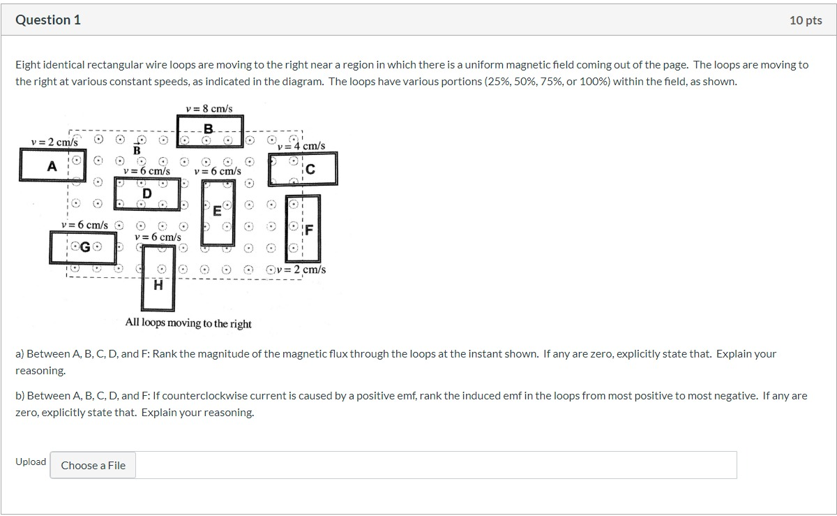 Solved Question 1 10 pts Eight identical rectangular wire | Chegg.com