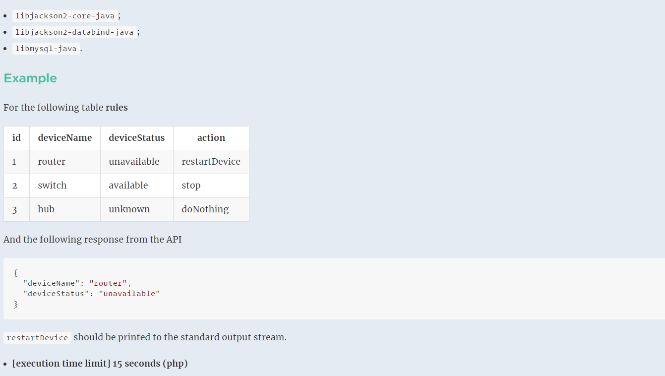 Solved You are given an API endpoint that shows the status | Chegg.com