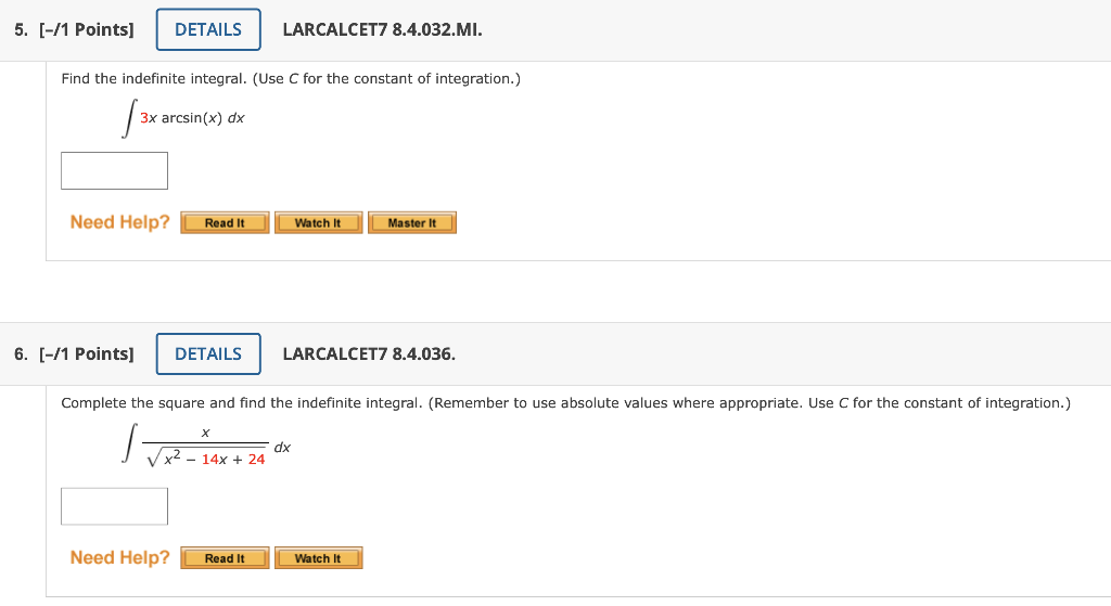 Solved Find the indefinite integral. (Use C for the constant | Chegg.com