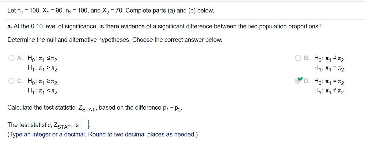 Solved Find p-value Construct a 95 % confidence interval | Chegg.com