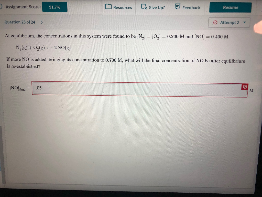 Solved Assignment Score: Resources Ex Give Up? Feedback | Chegg.com