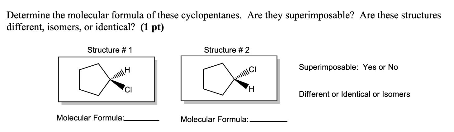 Solved Determine the molecular formula of these | Chegg.com