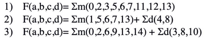 Solved Find the minimum Product of Sums and the minimum Sum | Chegg.com