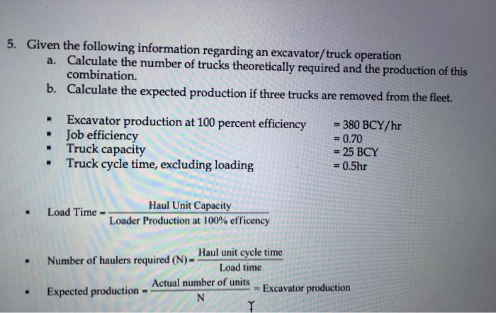 Solved 5. Given the following information regarding an | Chegg.com