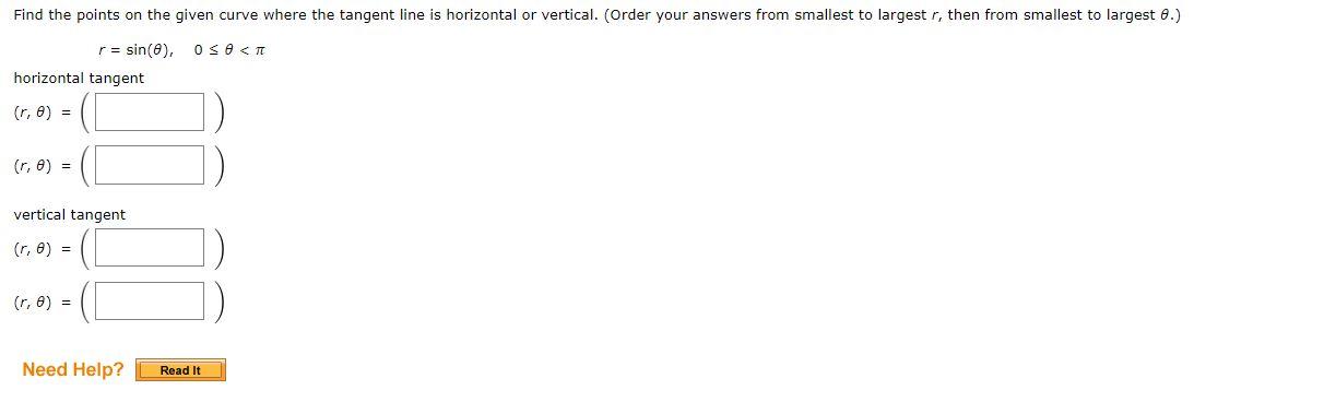 Solved Find the points on the given curve where the tangent | Chegg.com
