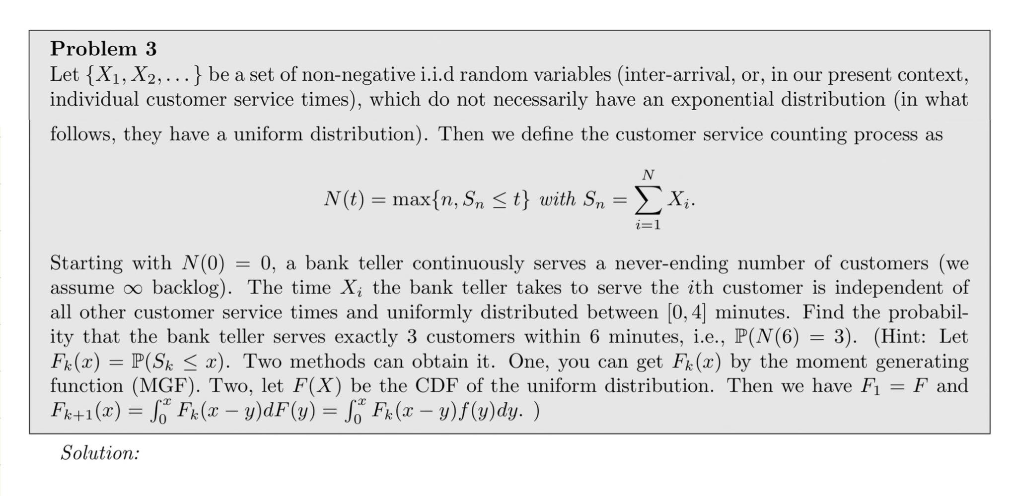 Problem 3 Let {X1, X2,... } be a set of non-negative | Chegg.com