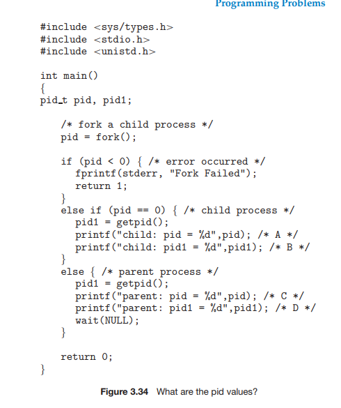 Solved 3.14 Using the program in Figure 3.34, identify | Chegg.com