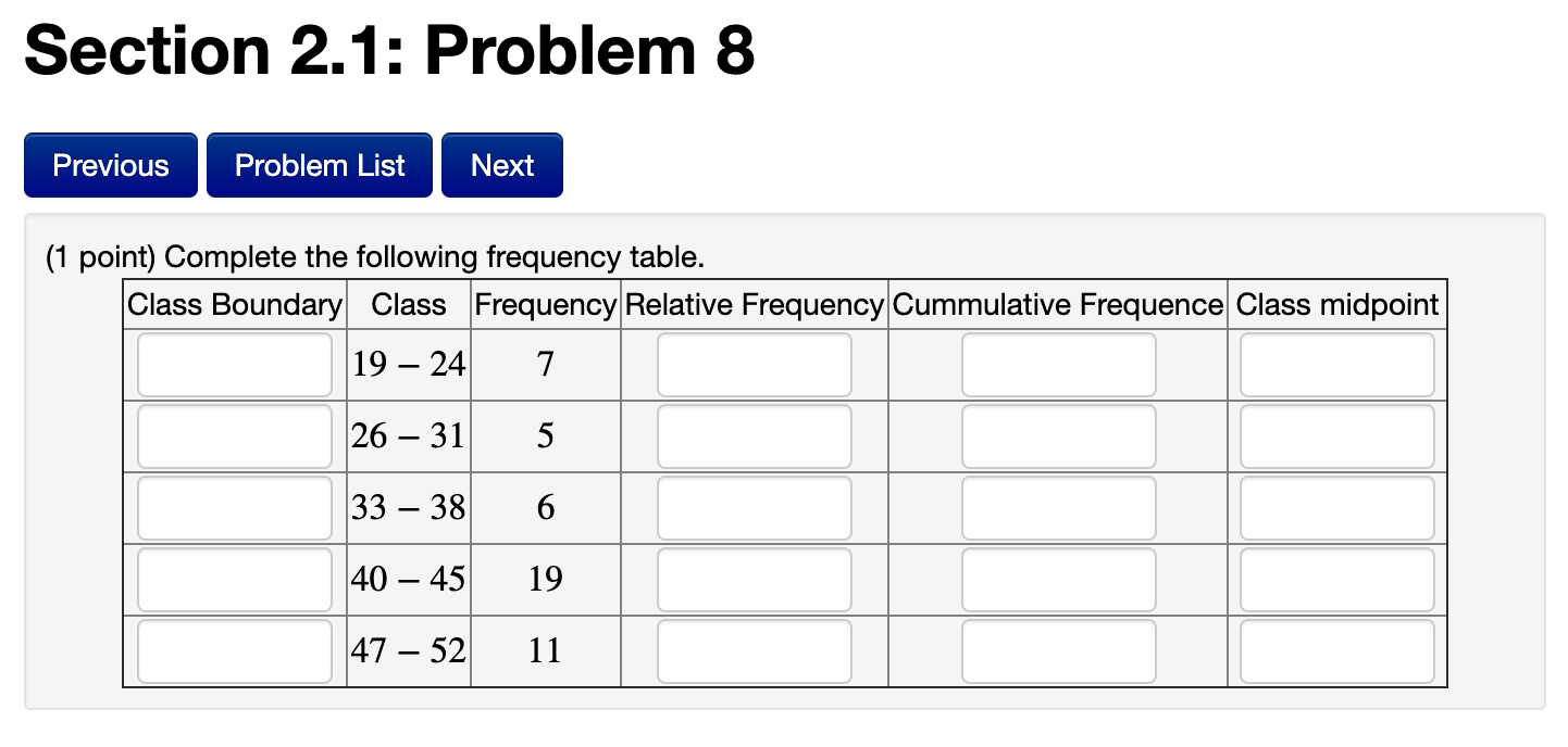 Solved Section 2.1: Problem 8 Previous Problem List Next (1 | Chegg.com