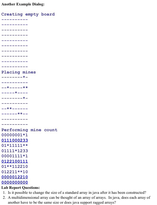 Solved Lab 00 Mine Counter Objective Write A Program That 