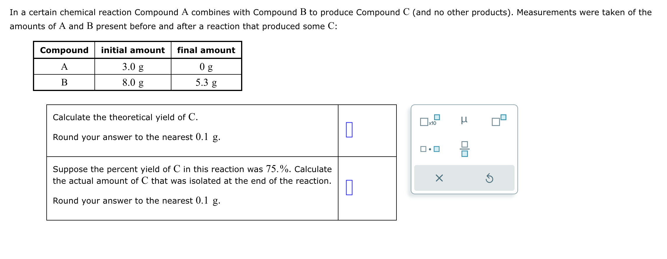 Solved In a certain chemical reaction Compound A combines | Chegg.com