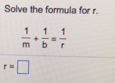 Solved Solve the formula for r. | Chegg.com