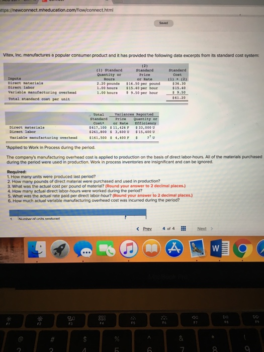 Solved ttps://newconnect.mheducat html Vitex, Inc. | Chegg.com