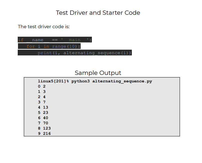 Solved Problem 1 An Alternating Sequence Create A 6557