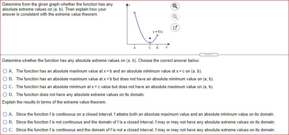 Solved Determine from the given graph whether the function | Chegg.com