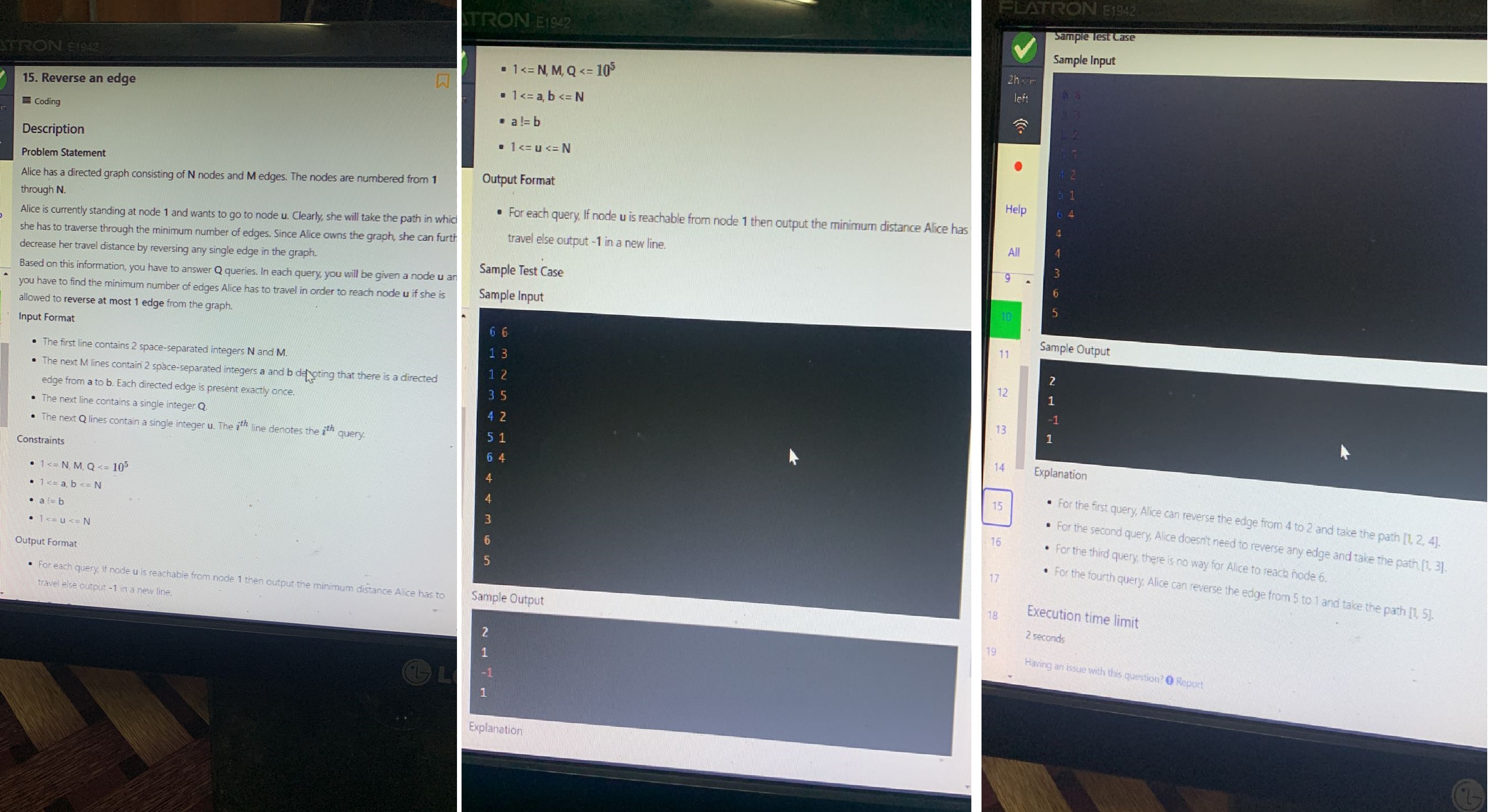 15. Reverse an edge 트 Coding Description Problem | Chegg.com
