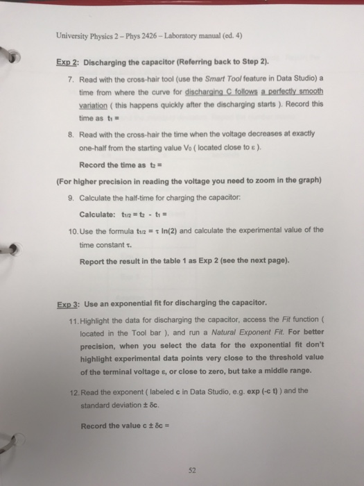 Solved University Physices 2-Phys 2426-Laboratory manual | Chegg.com