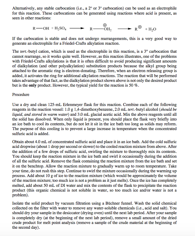 Solved Experiment 4: Electrophilic Aromatic Substitution: | Chegg.com