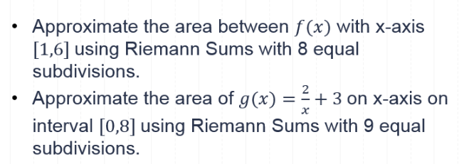 Solved Approximate the area between f(x) with x-axis [1,6] | Chegg.com