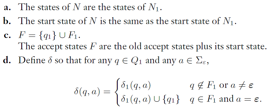 Solved = Let N1 (Q1, 2, 81, 91, Fi) recognize A1. Construct | Chegg.com