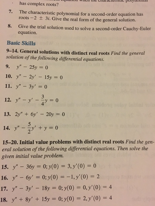 Solved has complex roots? 7. T he characteristic polynomial | Chegg.com