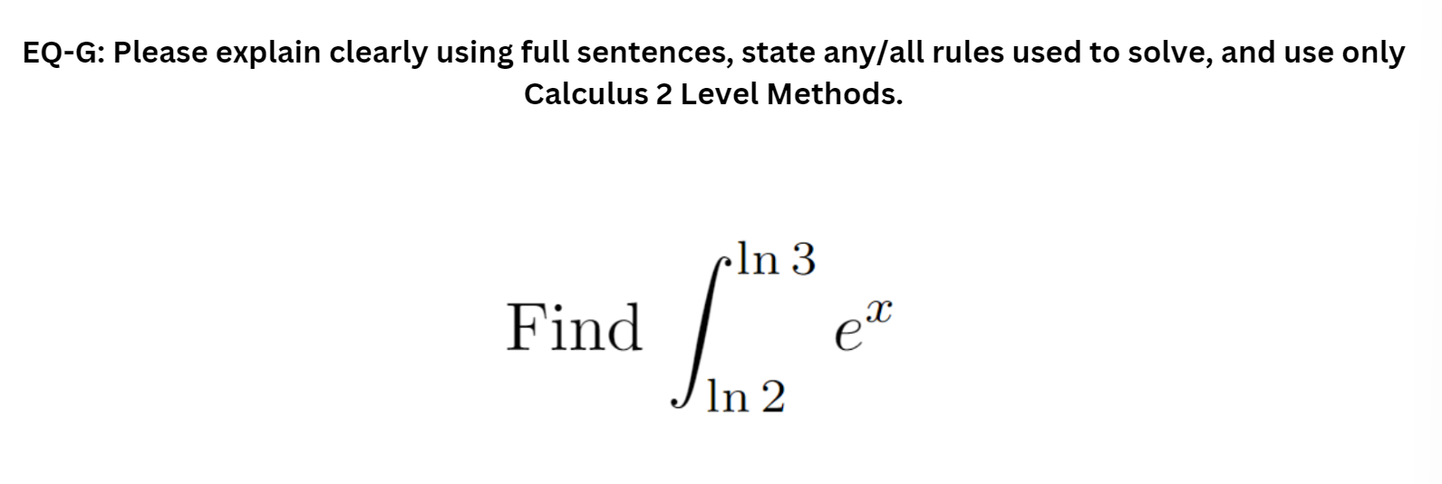 Solved EQ-G: Please explain clearly using full sentences, | Chegg.com