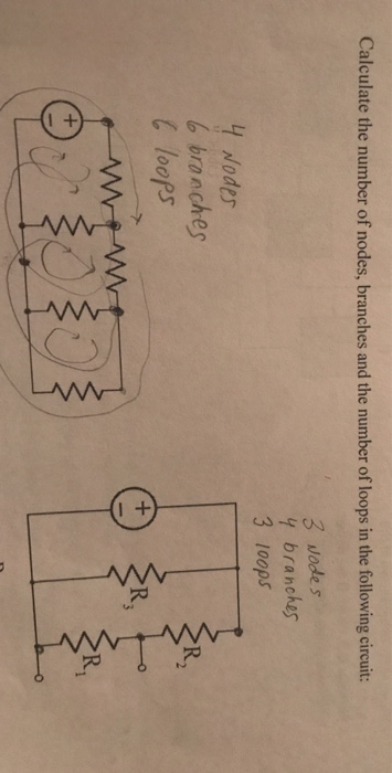 Solved Calculate the number of nodes, branches and the | Chegg.com