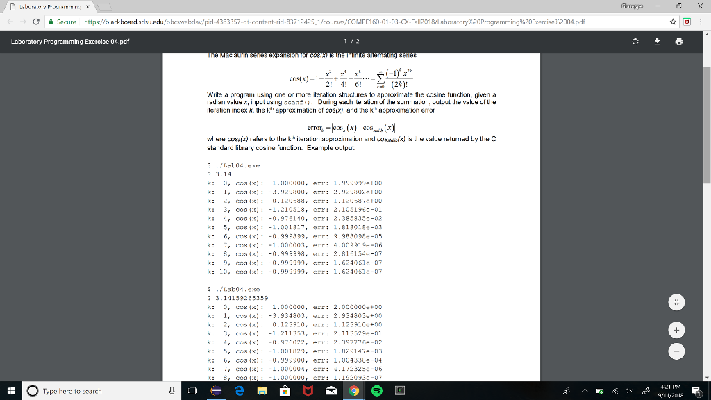 Solved D Laboratory Programming x CSecure | Chegg.com