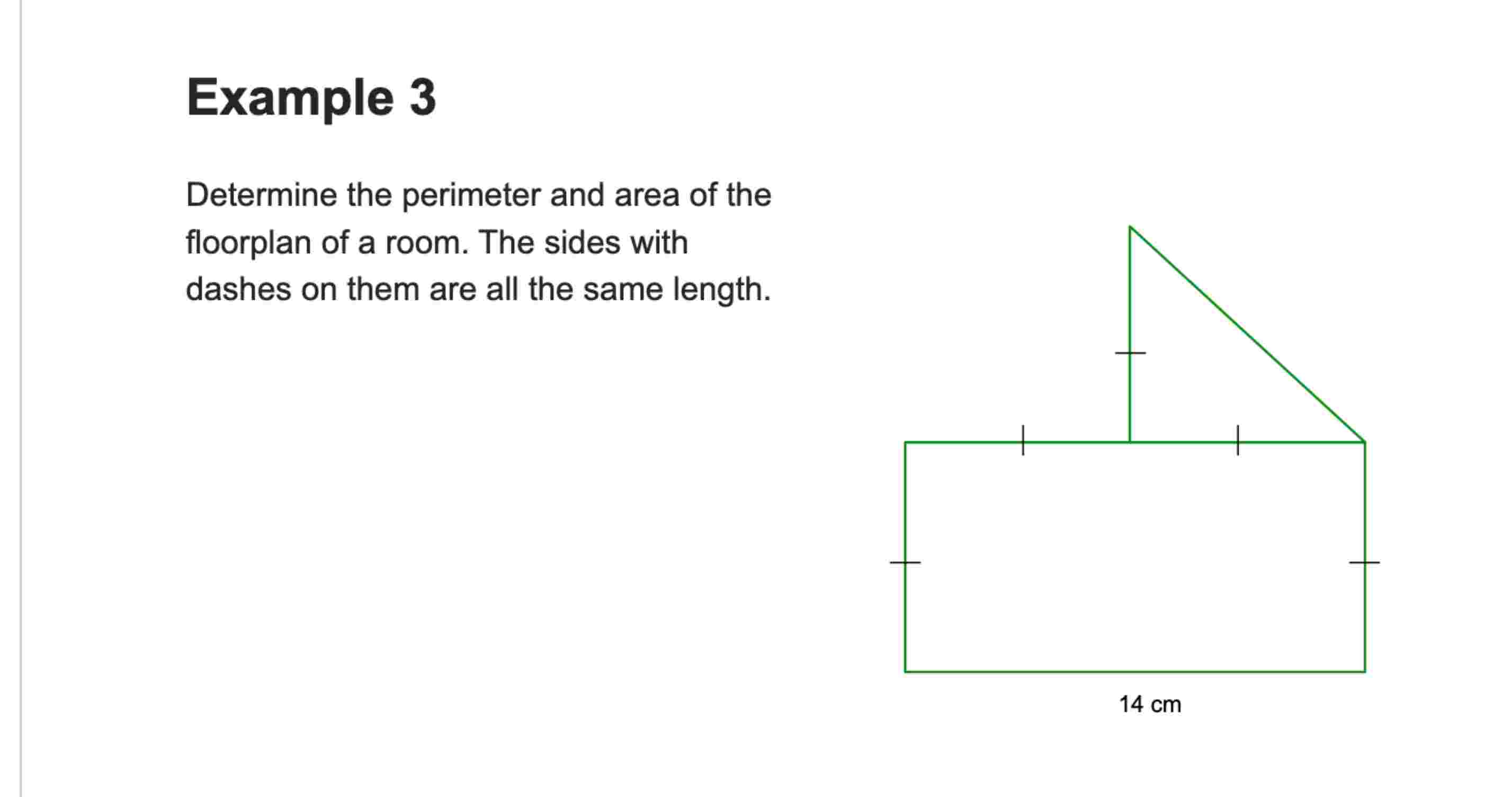 Example 3Determine the perimeter and area of the | Chegg.com