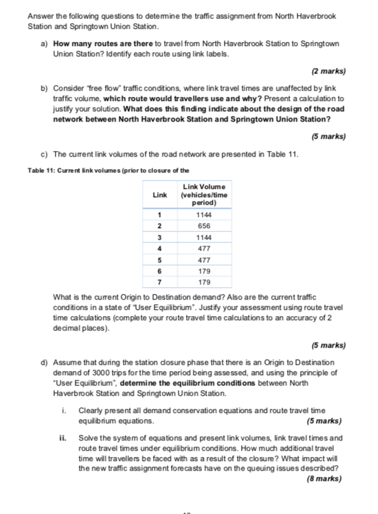 Solved Problem 4 Traffic Assignment 25 Marks Upgrades To 5376