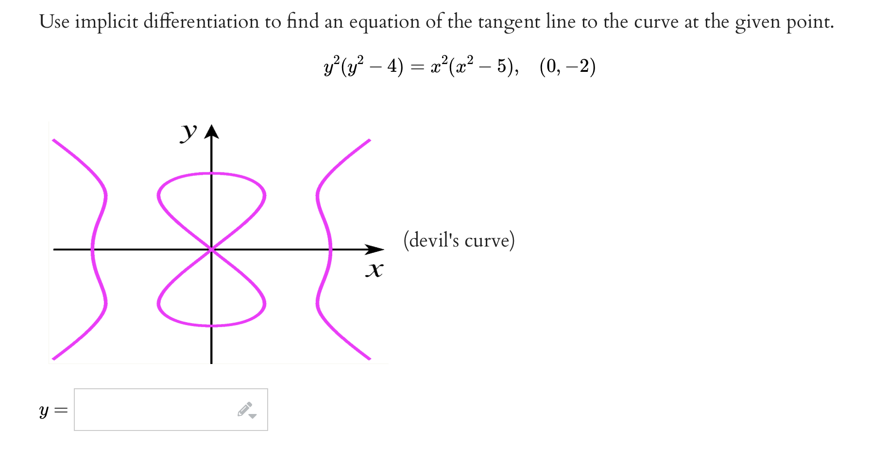 Solved Use implicit differentiation to find an equation of | Chegg.com
