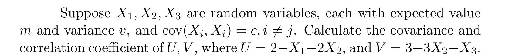 Solved Suppose X1,X2,X3 are random variables, each with | Chegg.com