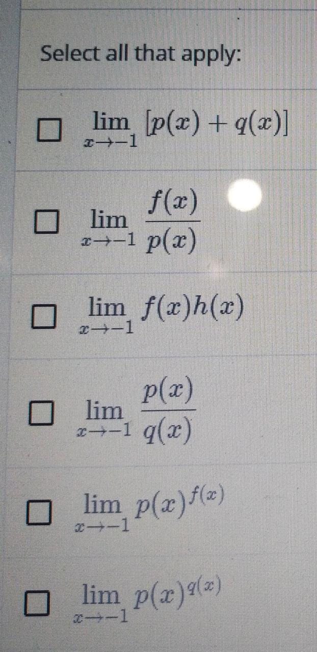 Solved Suppose that the following functions all have the | Chegg.com