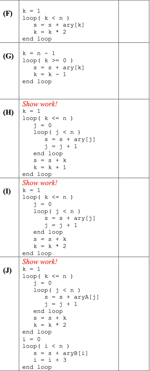 Solved C Data Structures Show Work And Explain Question 9955