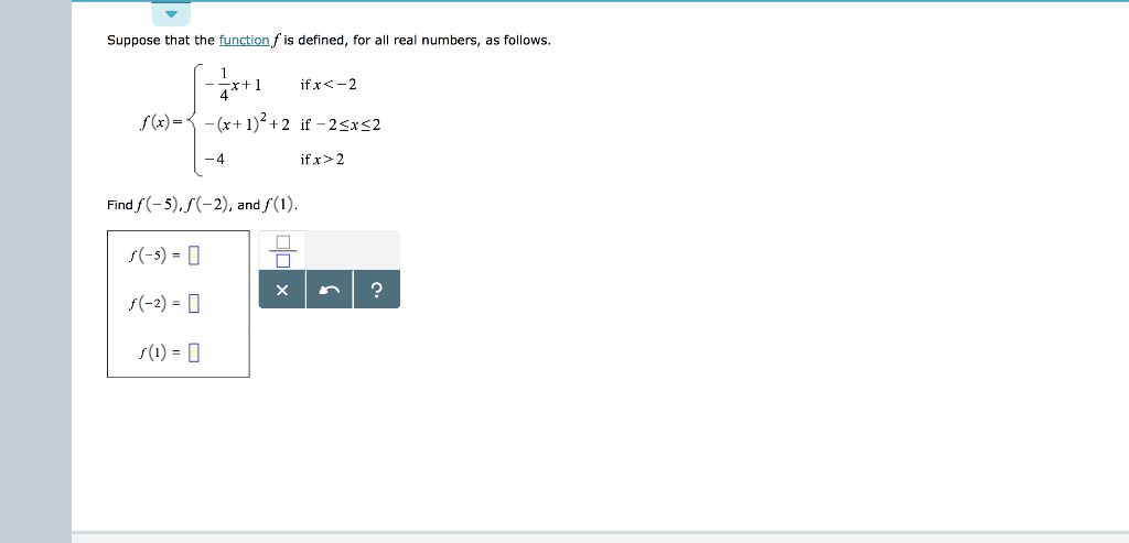 Solved Suppose that the function fis defined, for all real | Chegg.com
