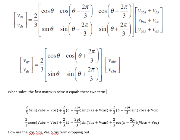 Using Three Phase Trig rules and Cos and Sine Trig | Chegg.com