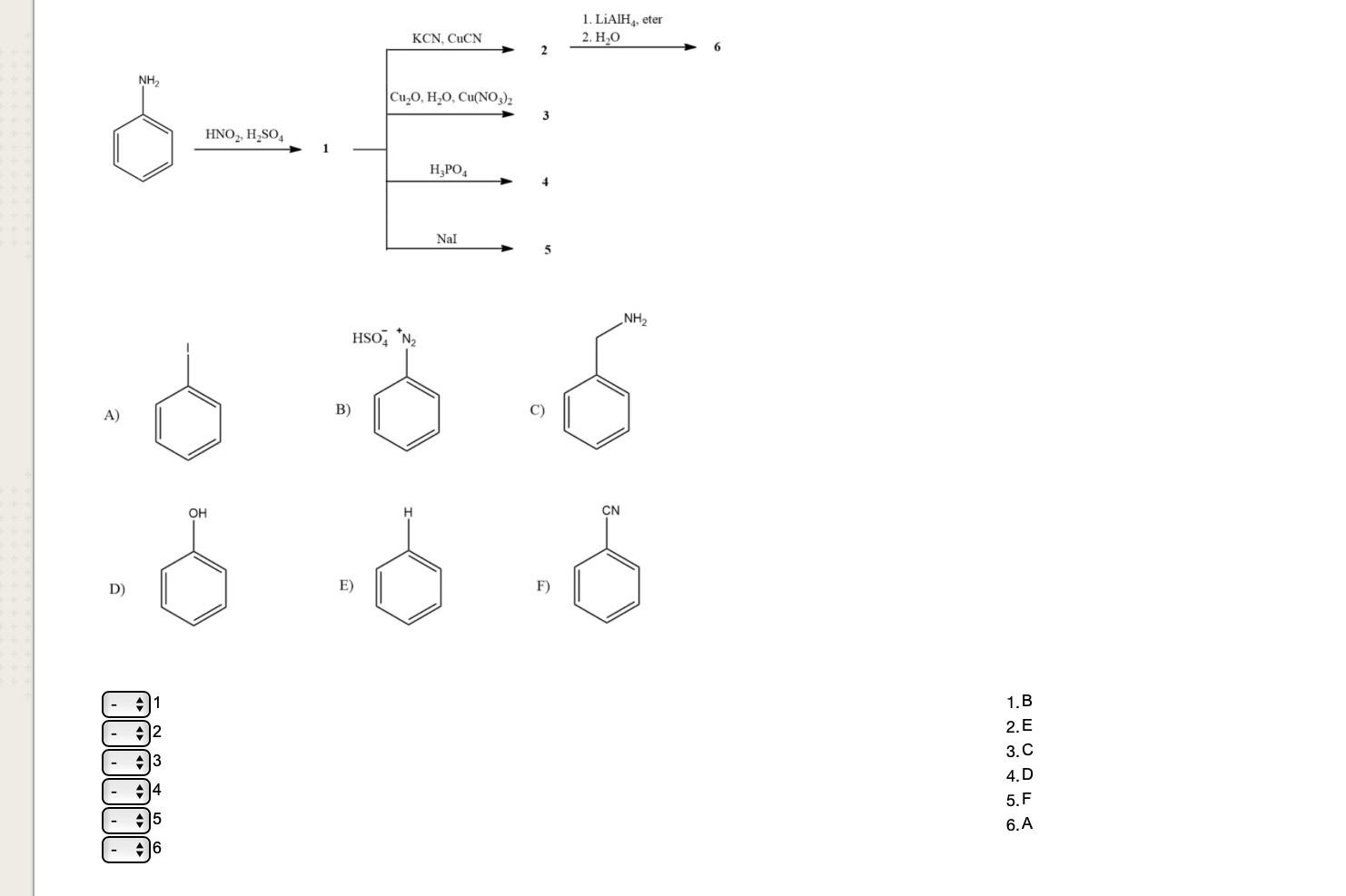 Solved 1. LiAIH,, eter 2. HO KCN, CuCN 2 NH2 Cu,0,H,O, | Chegg.com