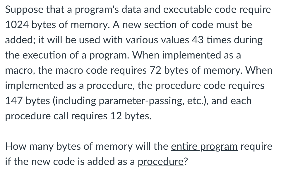 Solved Suppose That A Programs Data And Executable Code 