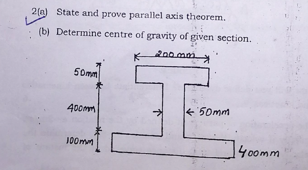 Solved 2(a) State and prove parallel axis theorem. (b) | Chegg.com