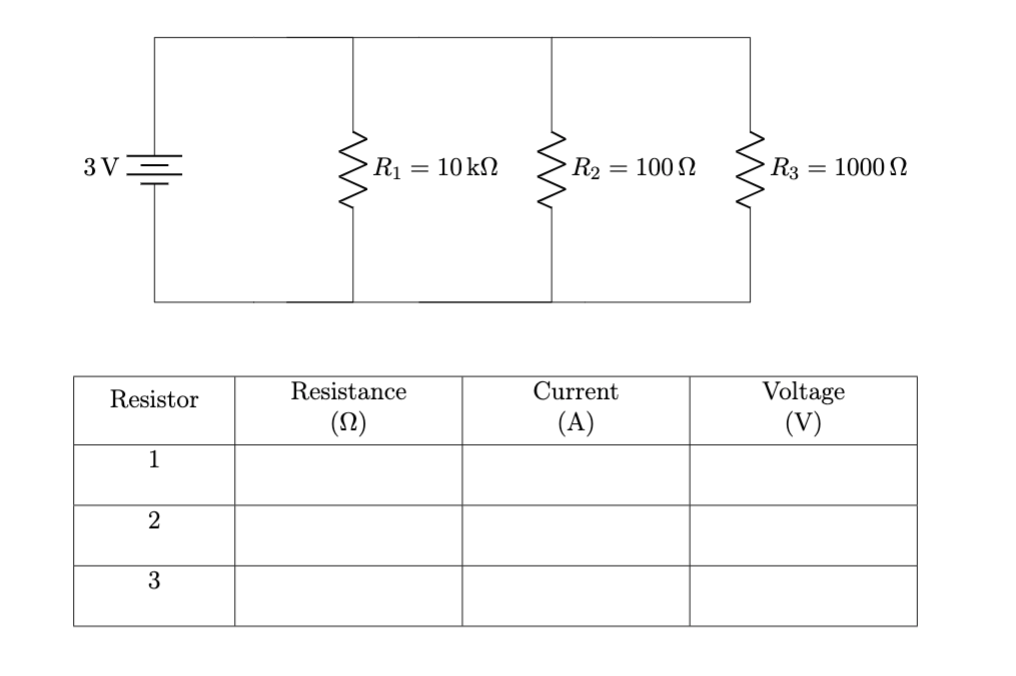 Solved For each circuit, calculate the voltage drop over | Chegg.com