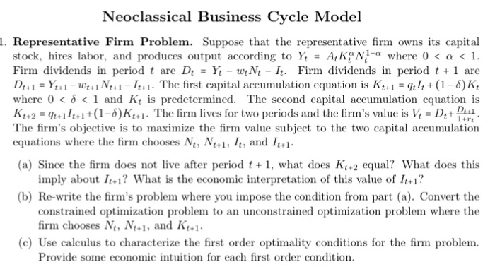 Solved Representative Firm Problem. Suppose that the | Chegg.com