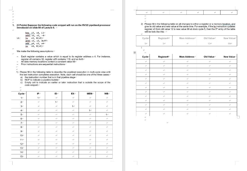 (5 Points) Suppose the following code snippet will | Chegg.com