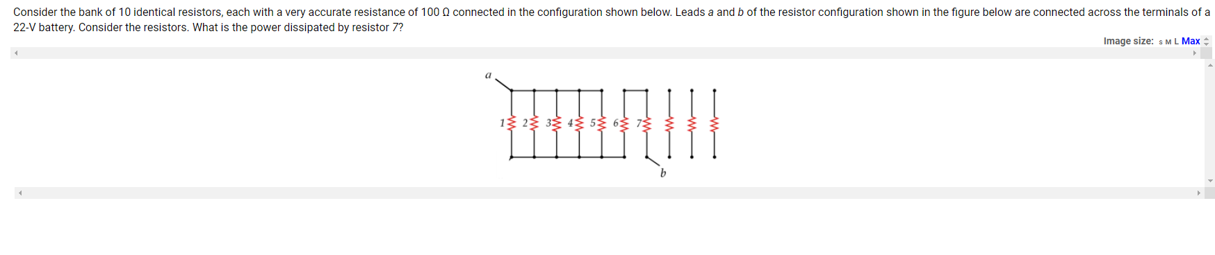 Solved Consider the bank of 10 identical resistors, each | Chegg.com