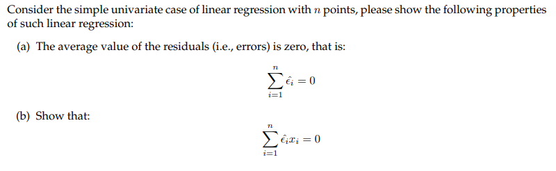 Solved Consider the simple univariate case of linear | Chegg.com