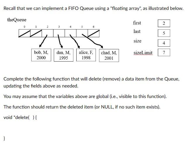 Solved Recall that we can implement a FIFO Queue using a | Chegg.com Solved Recall that we can implement a FIFO Queue using a | Chegg.com