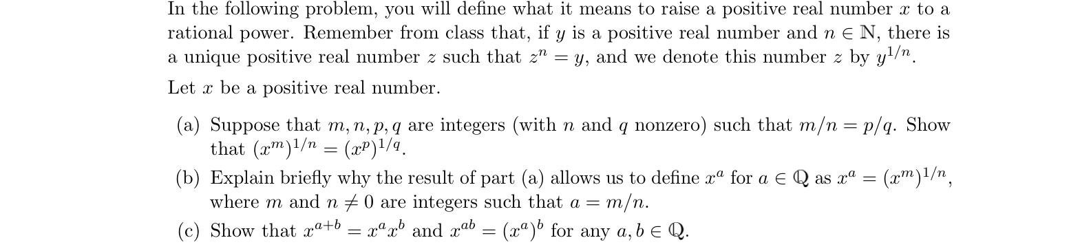 Solved In the following problem, you will define what it | Chegg.com