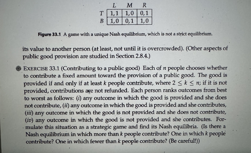 Solved Figure 33.1 ﻿A game with a unique Nash equilibrium, | Chegg.com