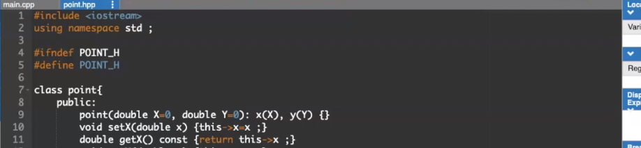 Solved main.cpp point.hpp 4 #include 5 #include "point. | Chegg.com