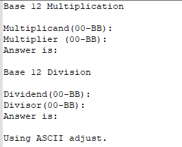Solved This is user input. Using turbo assembler in | Chegg.com